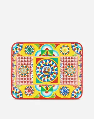 Dolce & Gabbana Wooden Tray Medium - Multicolor
