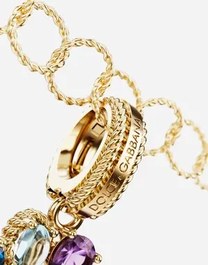 Dolce & Gabbana 18kt Number 2 Charm Pendant With Gemstones