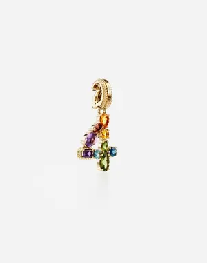 Dolce & Gabbana 18kt Number 4 Gemstone Pendant