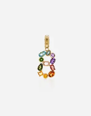Dolce & Gabbana 18 Kt Rainbow Number 8 Pendant - Yellow Gold