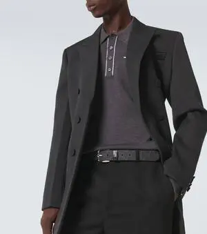 Gucci Interlocking G Leather Belt - Black