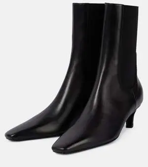 TOTEME 50 Leather Ankle Boots