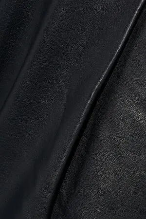Walter Baker Pleated Leather Straight-leg Pants