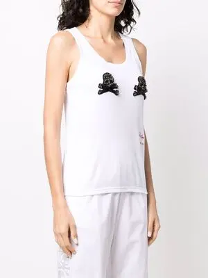 Philipp Plein Skull-appliqué Tank Top