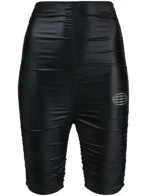 Alexander Wang Ruched High-rise Cycle Shorts
