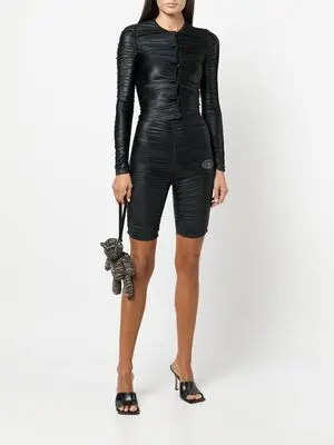 Alexander Wang Ruched High-rise Cycle Shorts