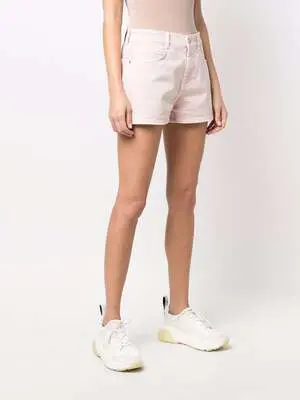 Stella McCartney Embroidered Logo Mid-rise Shorts
