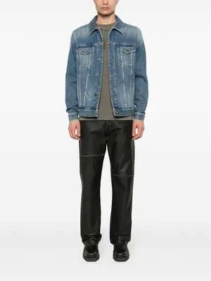 GOLDEN GOOSE Stonewashed Denim Trucker Jacket - Blue