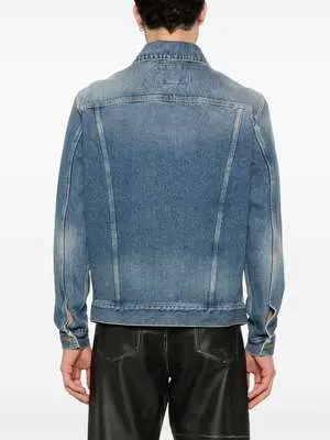 GOLDEN GOOSE Stonewashed Denim Trucker Jacket - Blue
