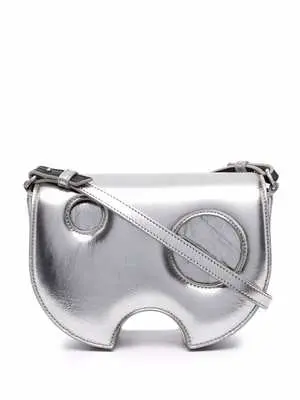 Off-White Burrow Saddle Bag - Silver