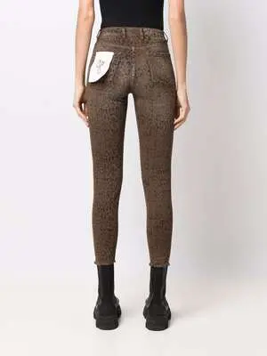 GOLDEN GOOSE Leopard-print Skinny Jeans