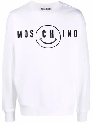 Moschino Smiley-print Organic Cotton Sweatshirt