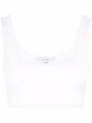 MANURI Miss Jane Cropped Top - White