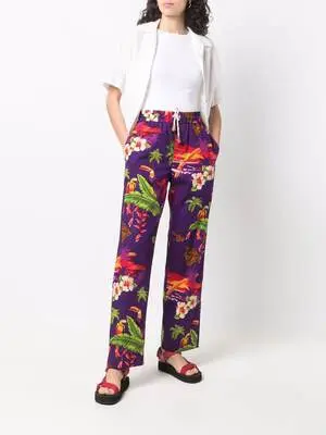 Palm Angels X Moncler All-over Floral-print Track Pants