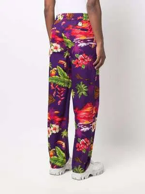 Palm Angels X Moncler All-over Floral-print Track Pants