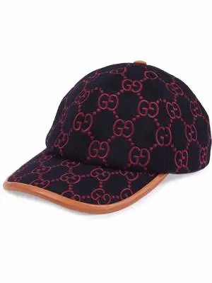 Gucci Gg Ebroide Wool-blend Baseball Hat