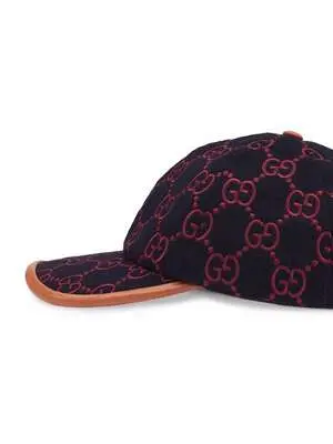 Gucci Gg Ebroide Wool-blend Baseball Hat