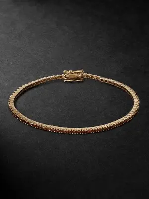 KOLOURS JEWELRY Spectra 14-karat Diamond Tennis Bracelet - Gold