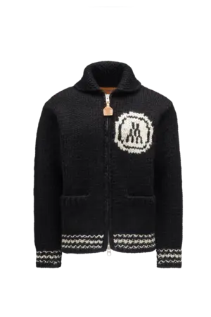 Moncler X Kanata Hand Knits Inc. Cardigan - Black | Editorialist