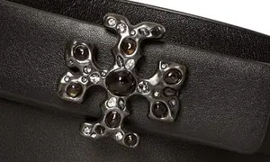 Tory Burch Kira Embellished Logo Belt