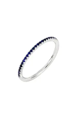 Bony Levy Stackable Sapphire Ring - 18k White Gold Sapphire
