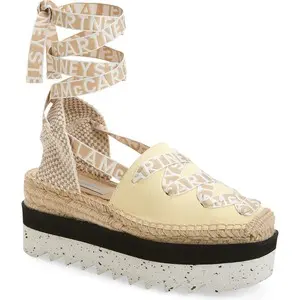 Stella McCartney Gaia Logo Espadrille - Banana