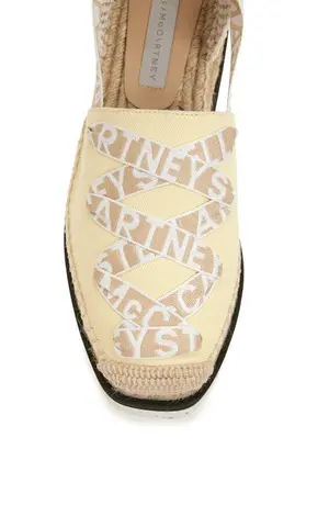 Stella McCartney Gaia Logo Espadrille - Banana