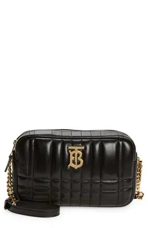 Burberry Small Lola Check Quilted Leather Camera Bag