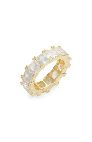 SHYMI SHYMI Cubic Zirconia Eternity Band Gold/ White