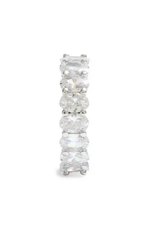SHYMI Cubic Zirconia Eternity Band - Silver