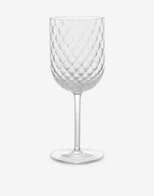 Dolce & Gabbana Hand-blown Murano Red Wine Glass - Multicolor