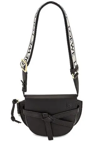Loewe Loewe Gate Dual Mini Bag In Olive Black