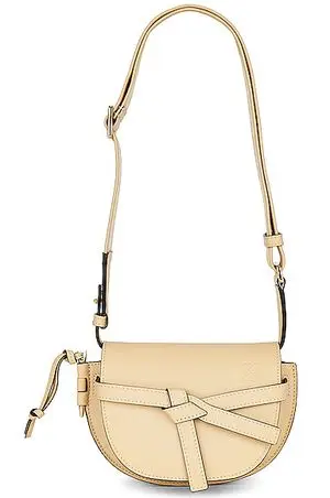 Loewe Loewe Gate Dual Mini Bag In Olive Butter