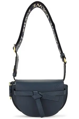 Loewe Loewe Gate Dual Mini Bag In Olive Onyx Blue