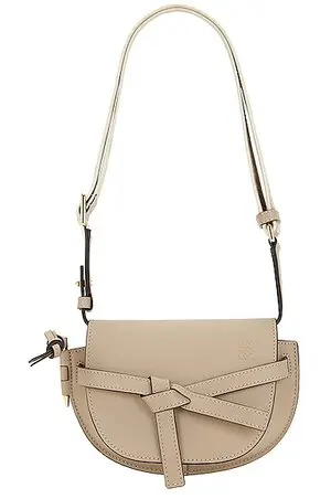 Loewe Loewe Gate Dual Mini Bag In Olive Sand