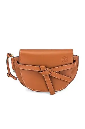 Loewe Loewe Gate Dual Mini Bag In Olive Tan