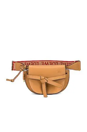 Loewe Loewe Gate Dual Mini Bag In Olive Warm Desert