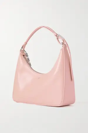 Givenchy Moon Cut Small Chain-embellished Leather Shoulder Bag - Pink