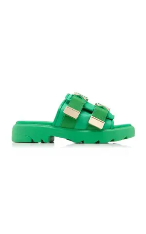 Women's Green Bottega Sandals