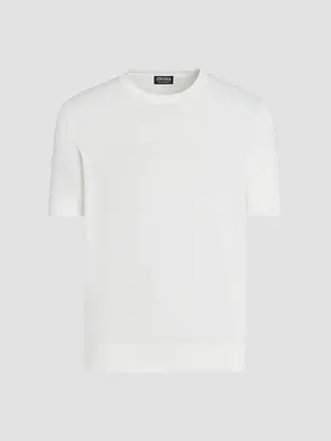 Zegna Cotton Crewneck T-shirt - White