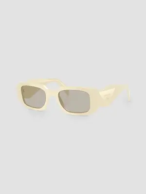 Prada 49mm Rectangle Sunglasses - Light Brown