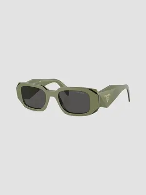 Prada 49mm Rectangle Sunglasses Tortoise