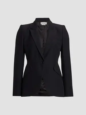Alexander McQueen Tailored Peak-lapel Jacket - Black