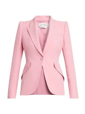 Alexander McQueen Tailored Peak-lapel Jacket Cherry Blossom Pink