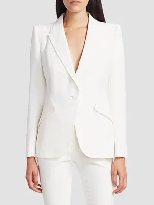 Alexander McQueen Tailored Peak-lapel Jacket - Ivory