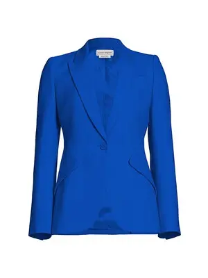 Alexander McQueen Tailored Peak-lapel Jacket Ultramarine