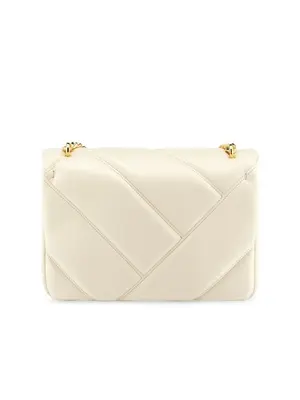 BVLGARI Serpenti Cabochon Matelassé Leather Mini Bag - Ivory Opal
