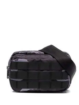 DIESEL® Camouflage-print Quilted Belt Bag - Black