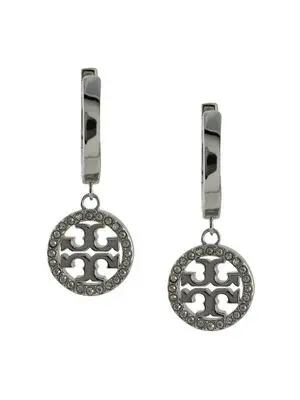 Tory Burch Miller Hoop Earrings - Silver