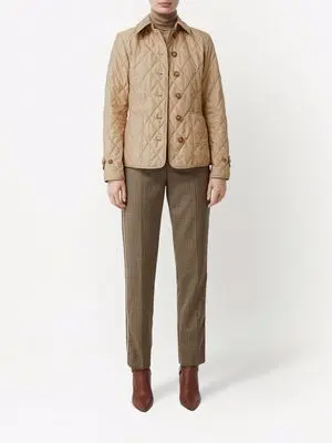 Burberry Diamond-quilted Jacket - Neutrals